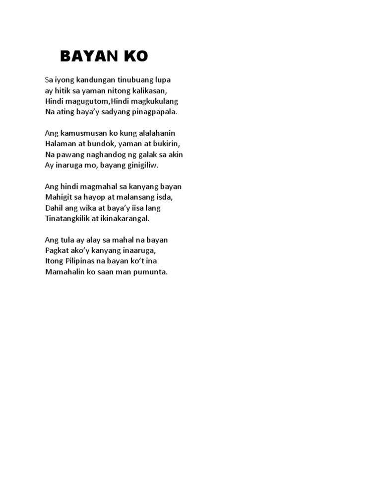Bayan Ko | PDF
