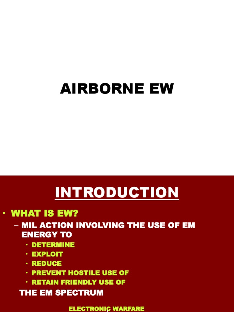 Ecm&eccm - An Insight | PDF | Electronic Warfare | Signals Intelligence