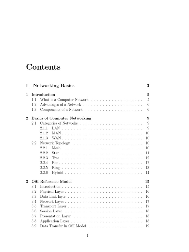 Computer Networks PDF | PDF | Osi Model | Network Topology