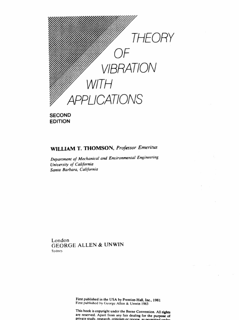 Theory of Vibration With Applications | PDF