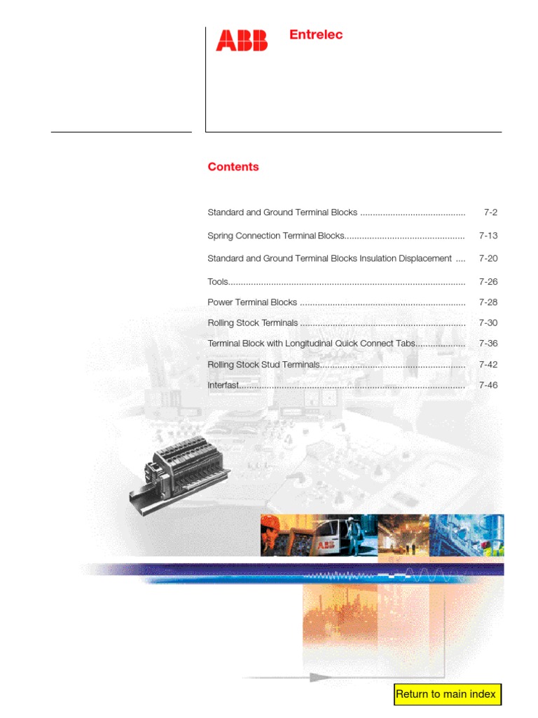 Bornes ABB | PDF | Electrical Connector | Fuse (Electrical)