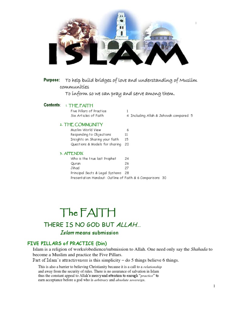 Islam Handout | PDF | Prophets And Messengers In Islam | Hajj