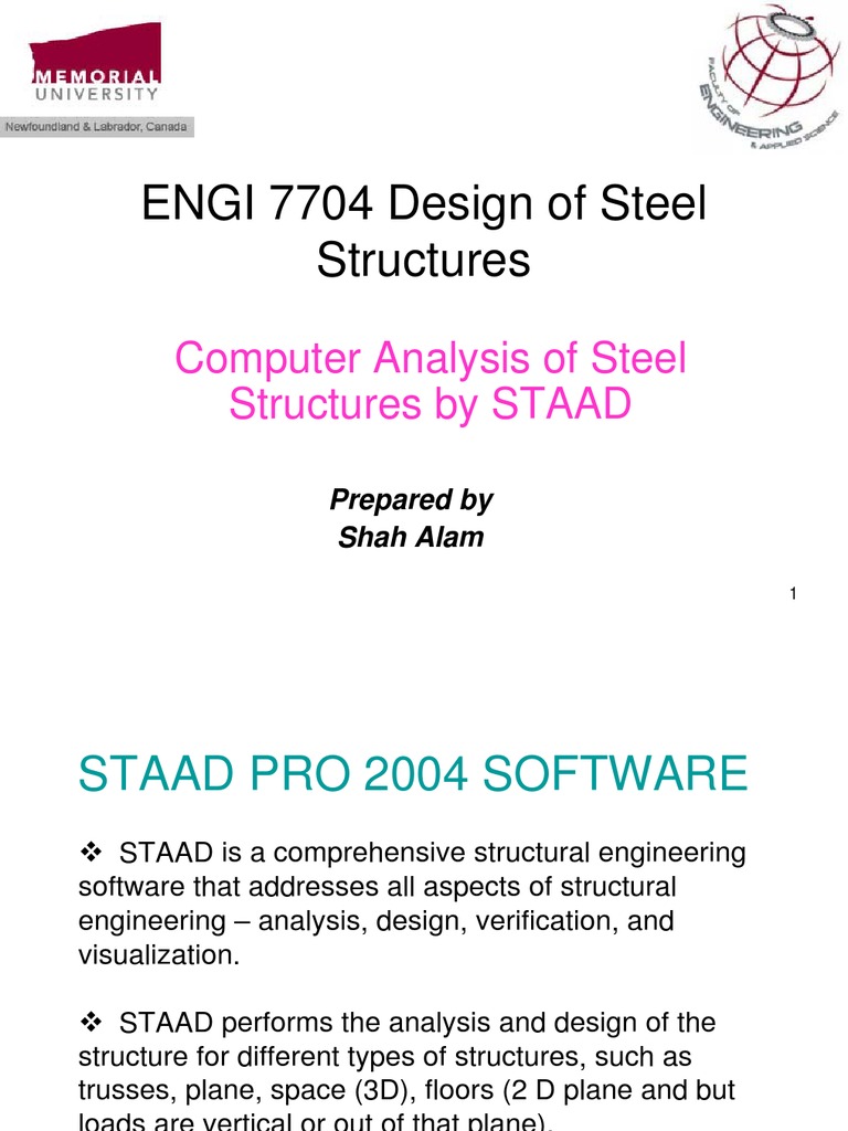 STAAD PRO Tutorial | PDF