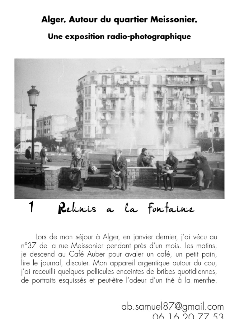 Alger, Autour Du Quartier Meissonier II PDF | PDF | Poésie