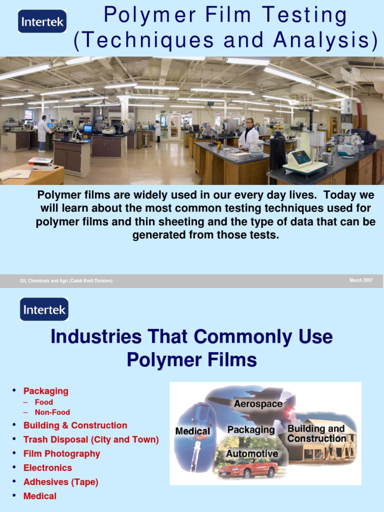Polymer Film Testing | PDF | Technology & Engineering