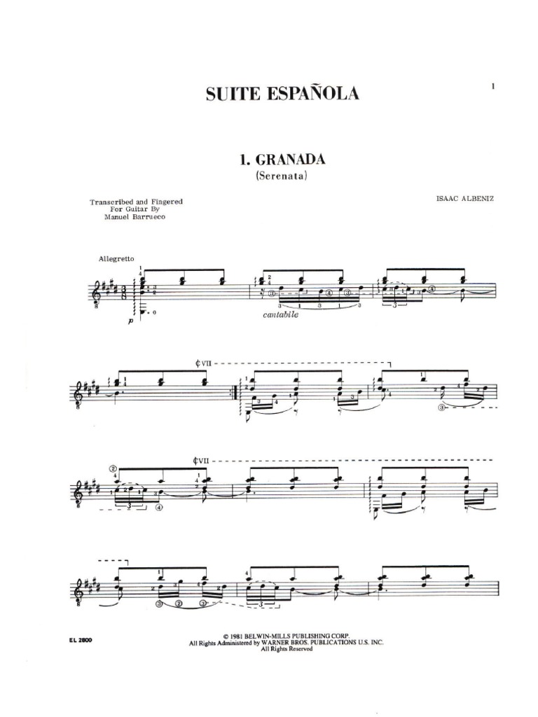 Suite Espanola | PDF