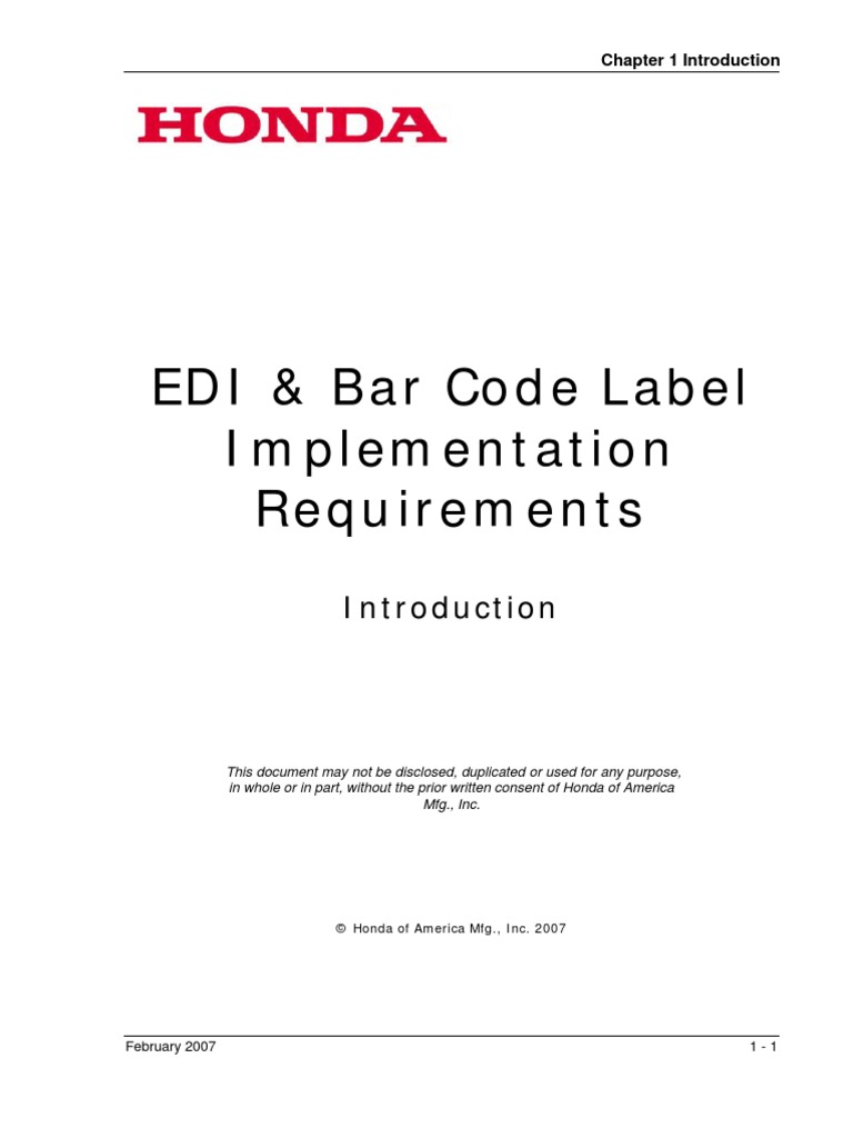 View EDI Barcode Specification 2008 04 | PDF | Electronic Data ...