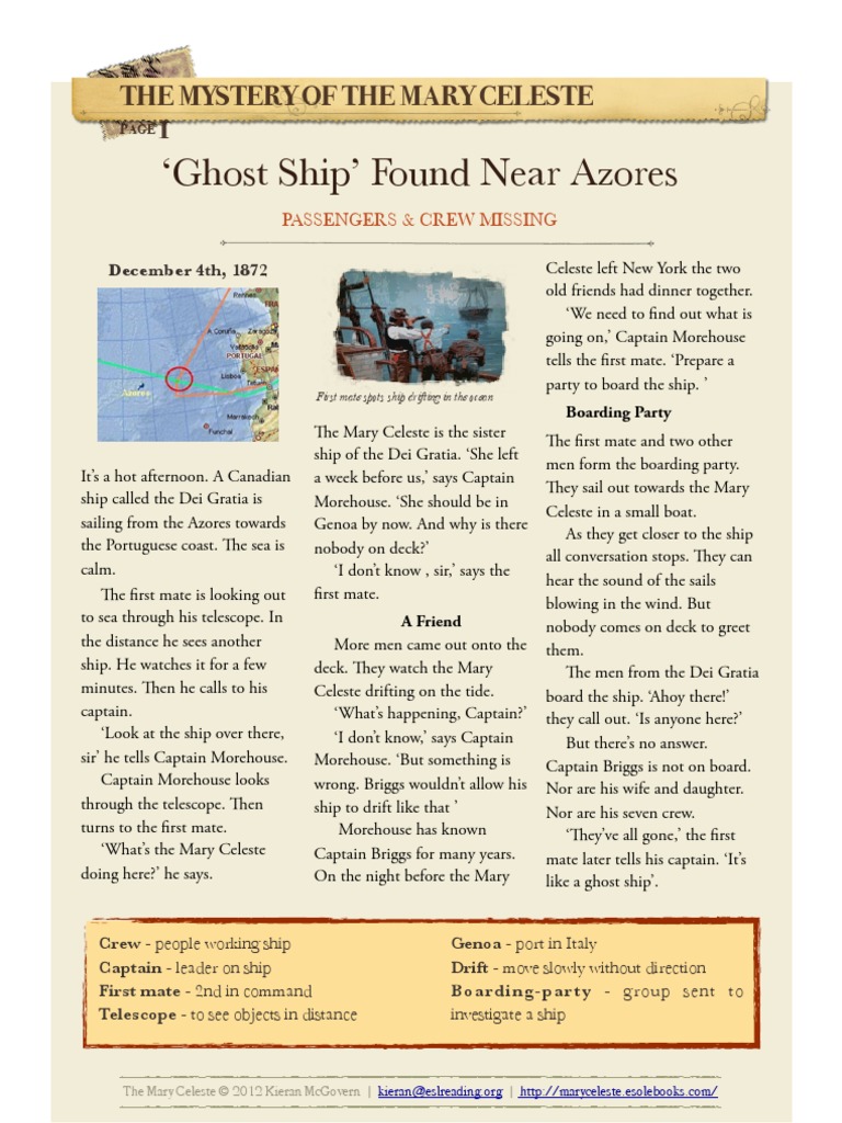 The Mystery of The Mary Celeste | PDF | Water Transport | Watercraft