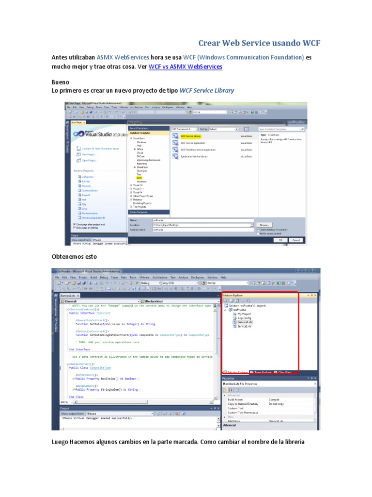 Crear Web SCrear Web Service Usando WCF | PDF | Servicios de Información de Internet | Páginas ...