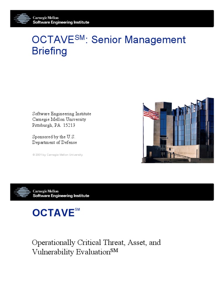 OCTAVE Briefing | PDF | Information Security | Threat (Computer)