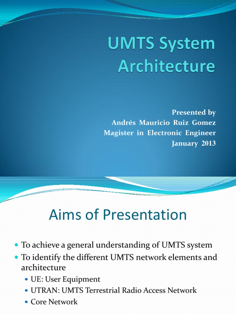 UMTS System Architecture | PDF | Computer Network | General Packet ...