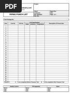 Flange Joint Assembly Checklist | PDF | Mechanical Engineering ...