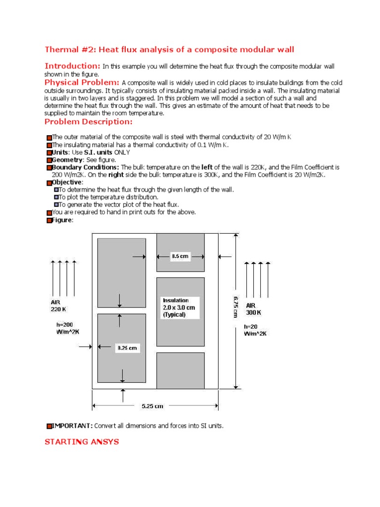 Ansys Composite Wall | PDF | Teaching Methods & Materials | Technology & Engineering