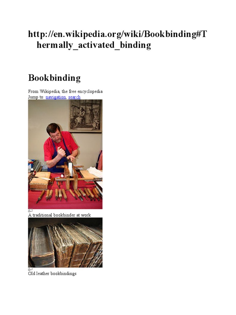 Book Binding | PDF | Bookbinding | Codex