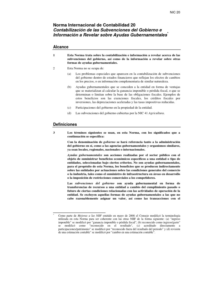 Ias 20 | PDF