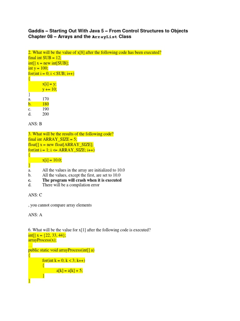 Java OOP Arrays and Exceptions | PDF | Array Data Structure | C ... Java OOP Arrays and Exceptions | PDF | Array Data Structure | C ...
