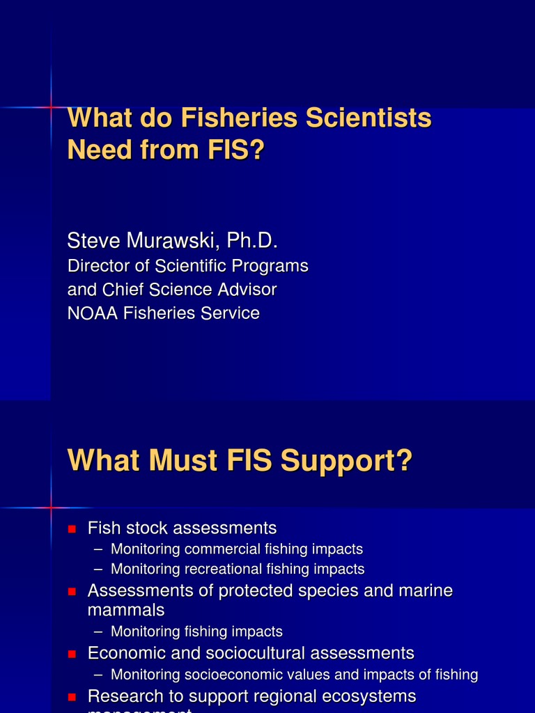 What Do Fisheries Scientists Need From FIS? | PDF | Survey Methodology ...