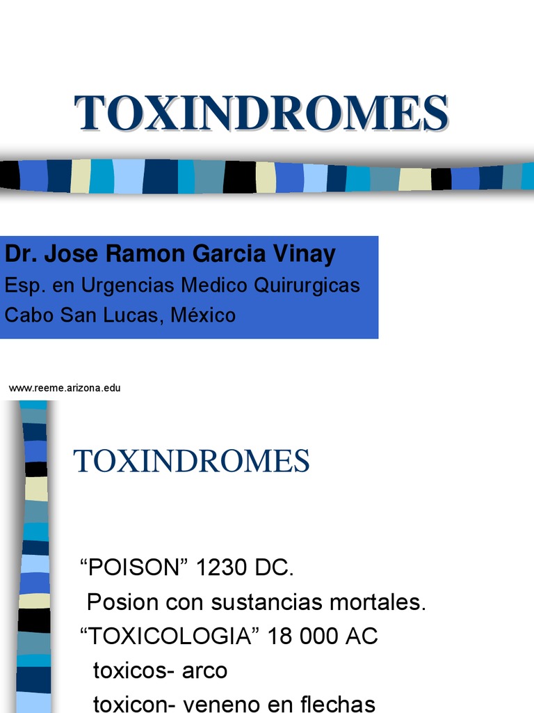 Toxindromes CSL | PDF