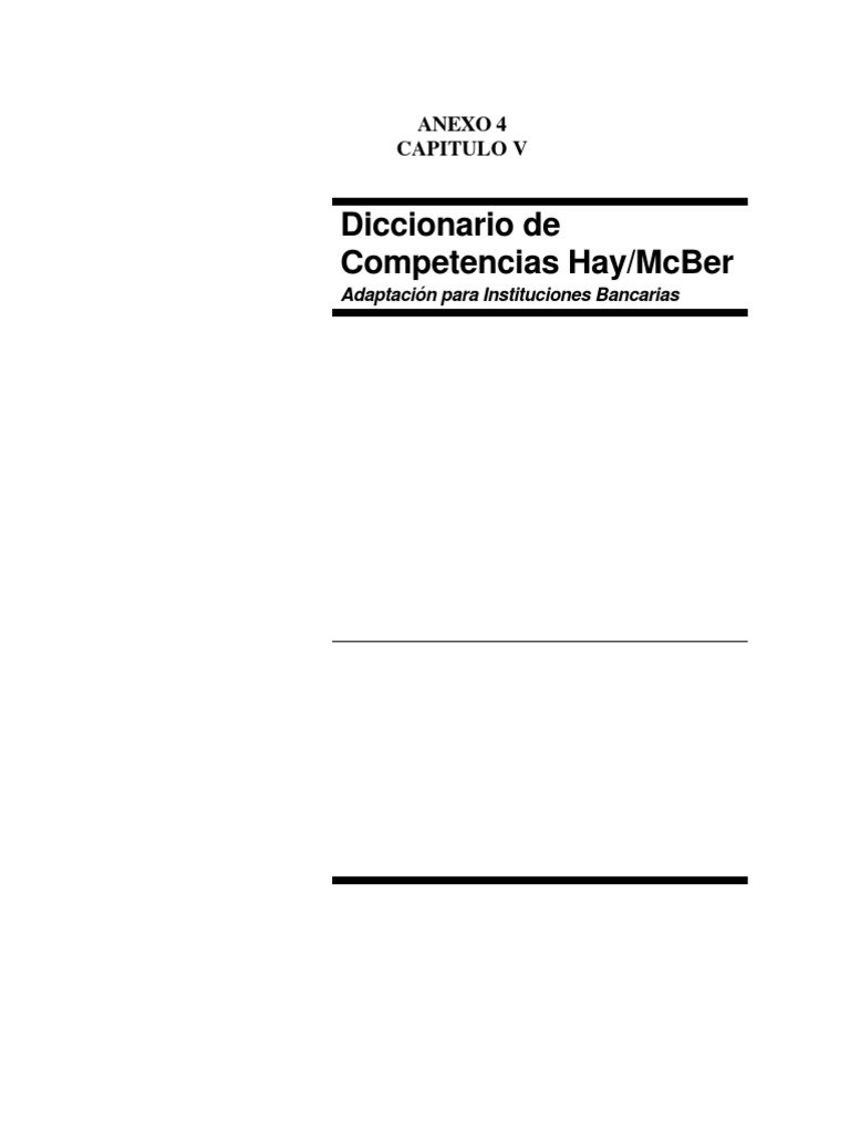 Diccionario de Hay Mcber | PDF | Liderazgo | Evidencia
