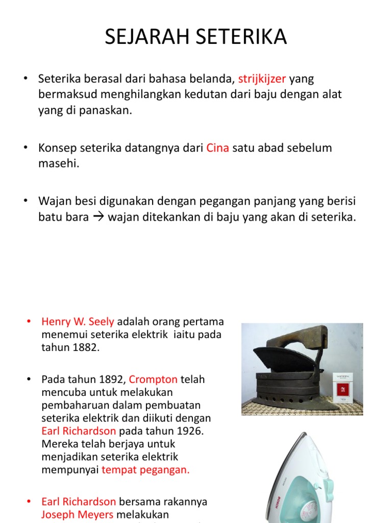 Sejarah Seterika | PDF