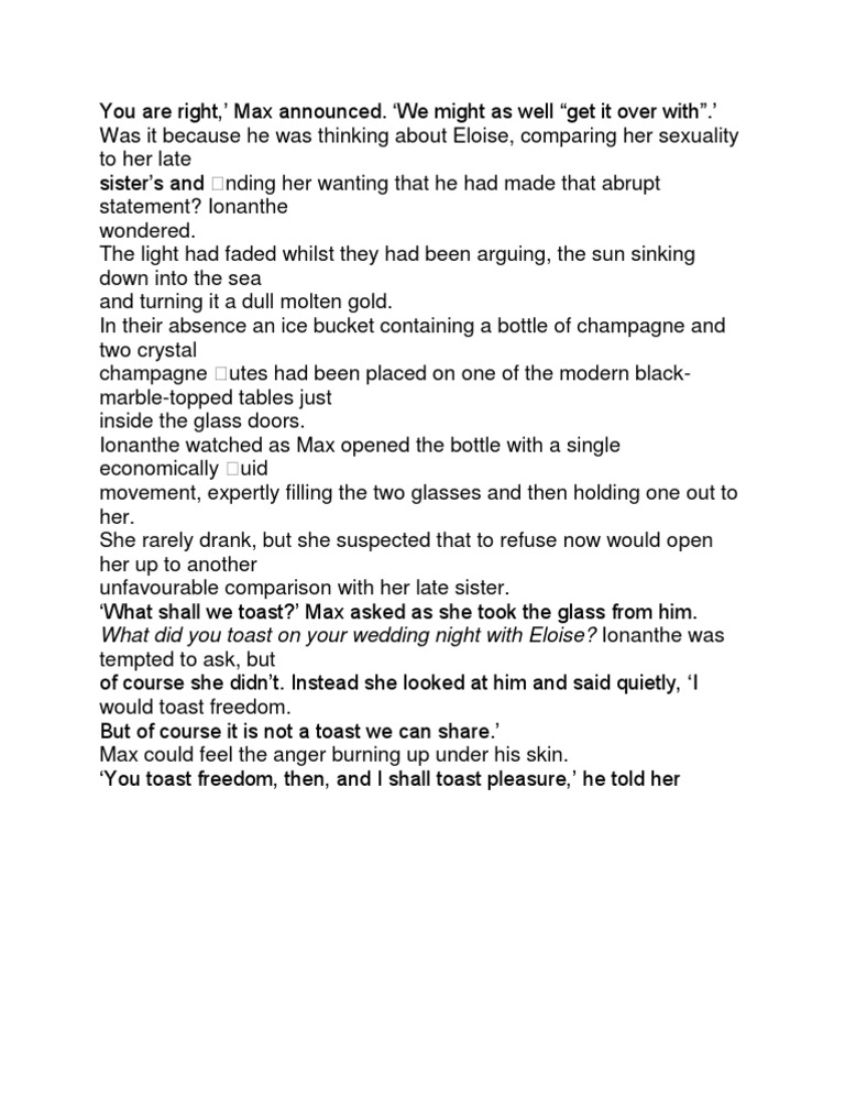 Romantic Tension and Toasts | PDF | Young Adult
