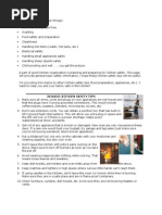 10 Basic Rules of Kitchen Safety & Sop | PDF | Kitchen | Hygiene