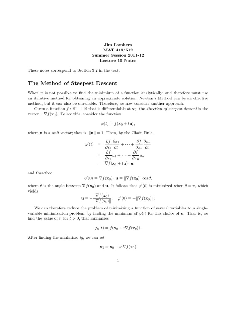 Lecture10 PDF | PDF | Numerical Analysis | Areas Of Computer Science