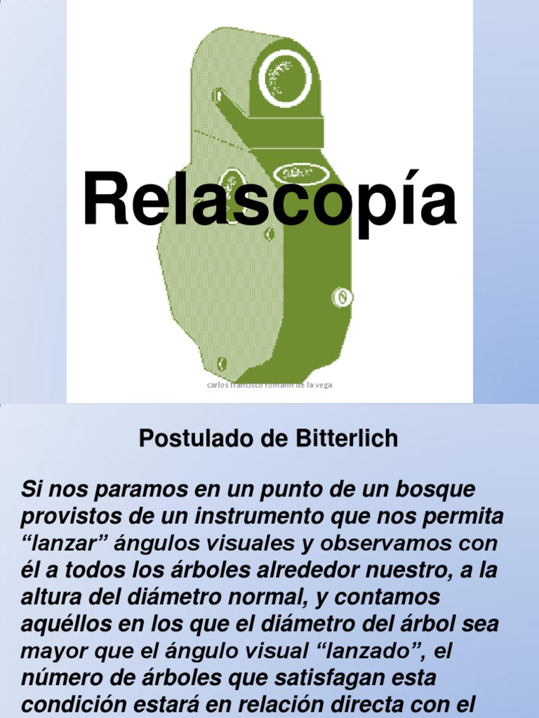 Relascopía y Postulado de Bitterlich | PDF | Óptica | Science