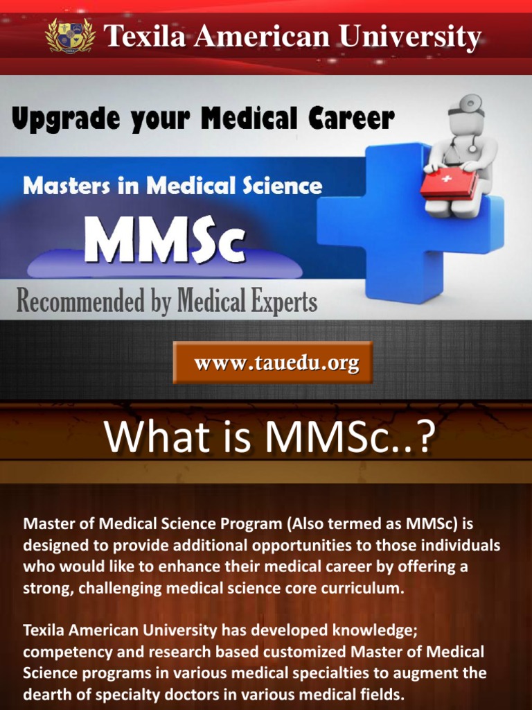 Masters in Medical Science - MMSC | PDF | Medical Education | Medicine