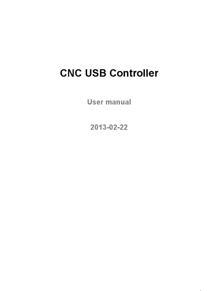 CNC Usb Controller | PDF | Installation (Computer Programs) | Usb