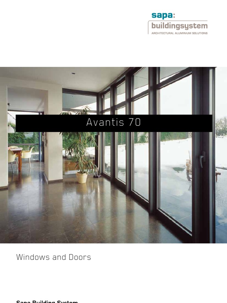 Avantis 70 Aluminium Windows and Doors - Sapa Building System | PDF ...