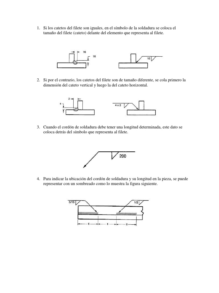 Simbologia para Soldadura de Filete | PDF