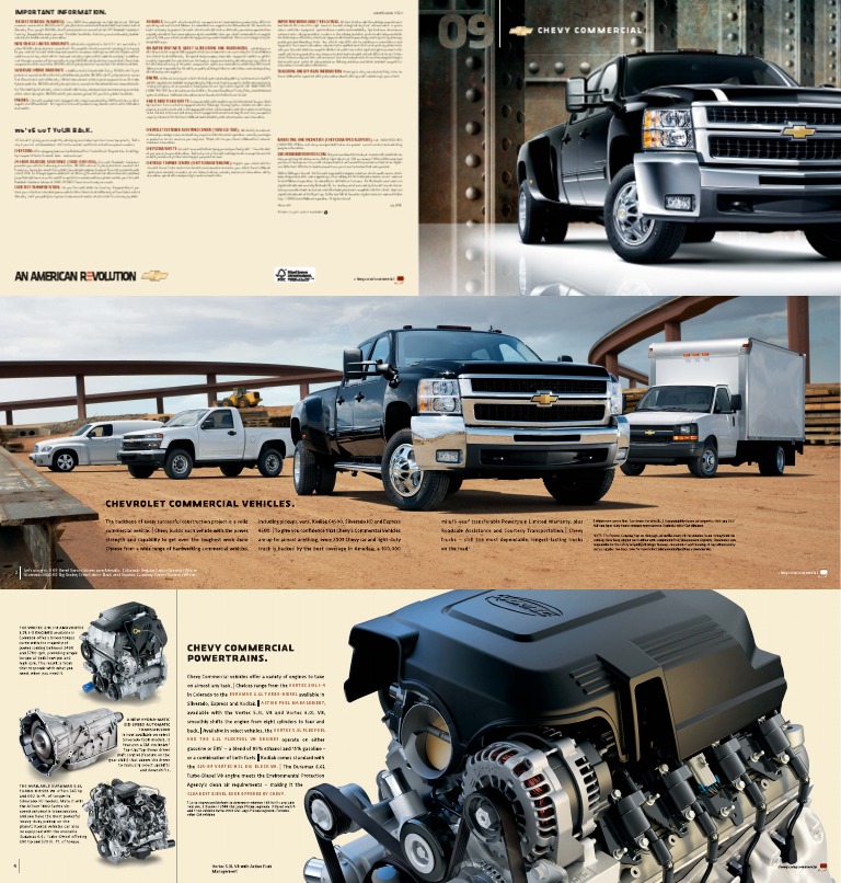 2009 Commercial Truck Brochure | PDF | Chevrolet Silverado | Chevrolet