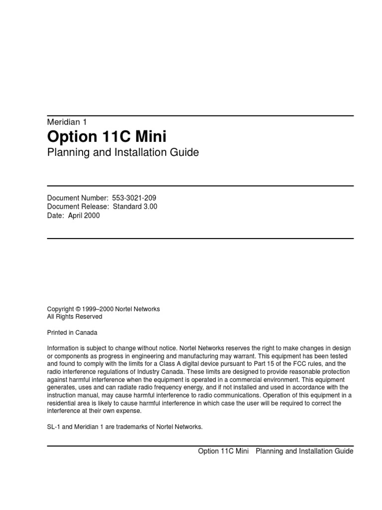 Option 11C Mini Installation Guide | PDF | Power Supply | Usb Flash Drive
