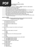 BADMINTON Questionnaire | PDF | Olympic Sports | Team Sports