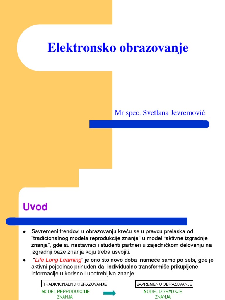 Elektronsko obrazovanje