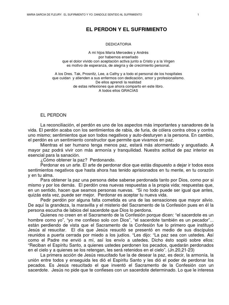 Perdon y Sufrimiento | PDF | Pecado | Perdón