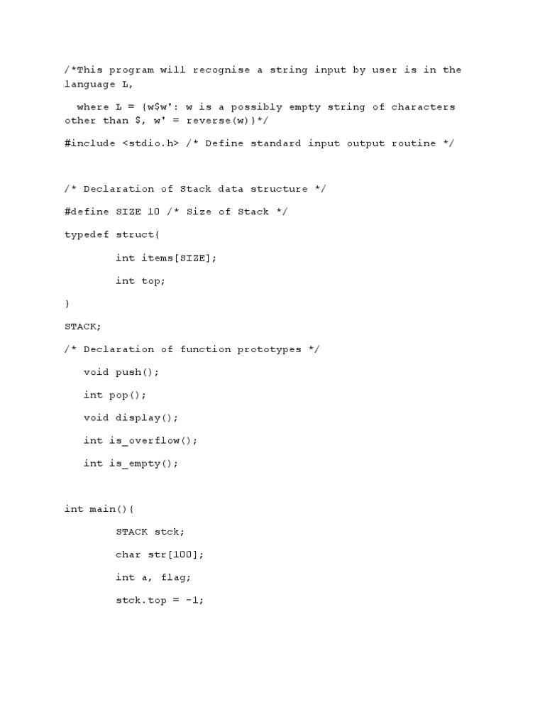 Palindrome Using C Programming Pdf String Computer Science C Programming Language 7604