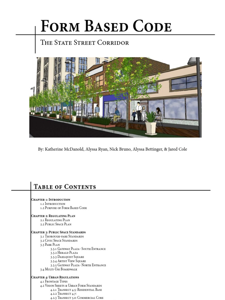 State Street Form Based Code | PDF | Stormwater | Street
