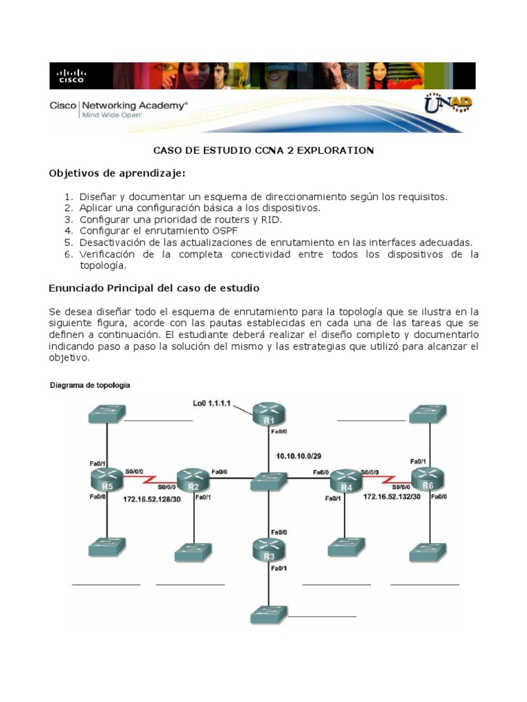 Caso de Estudio Ccna 2 Ok | PDF | Dirección IP | Enrutador (Computación)