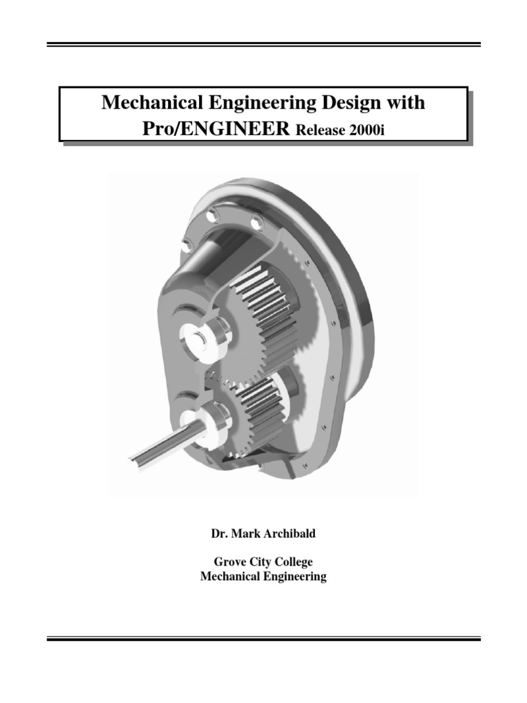 Mechanical Engineering Design With Proe | PDF | Menu (Computing ...