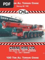 Terex-Demag AC 100/4L Load Chart | PDF | Crane (Machine) | Machines