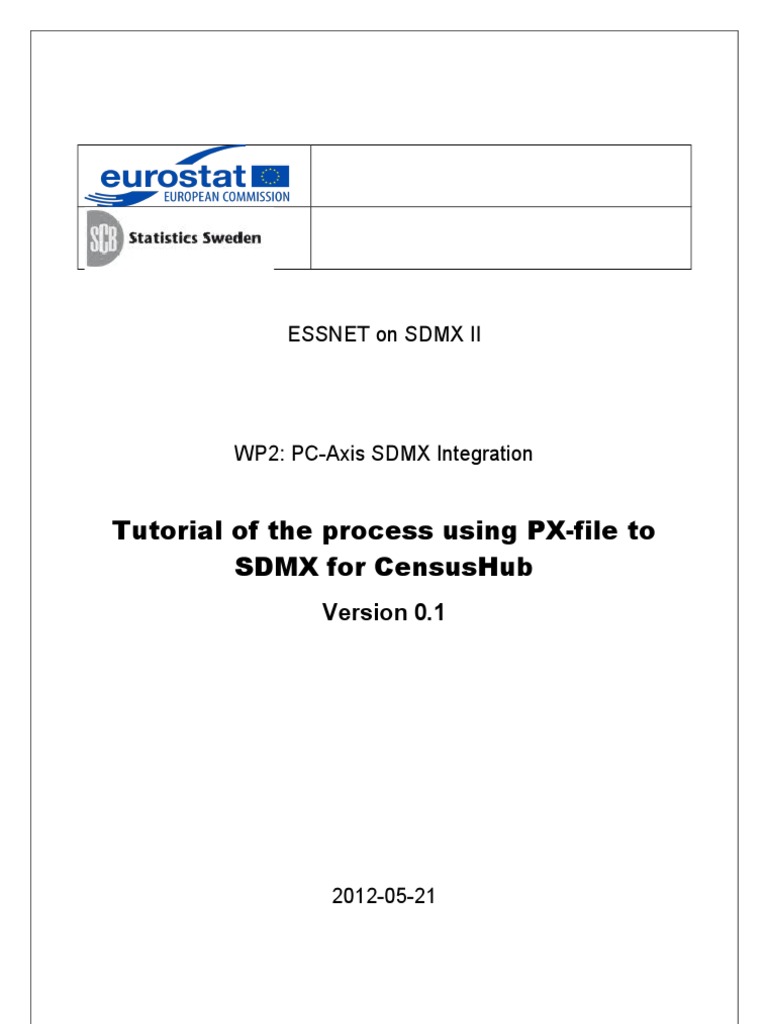Step by Step Tutorial PX-File - To - SDMX1 | PDF | Metadata | Databases