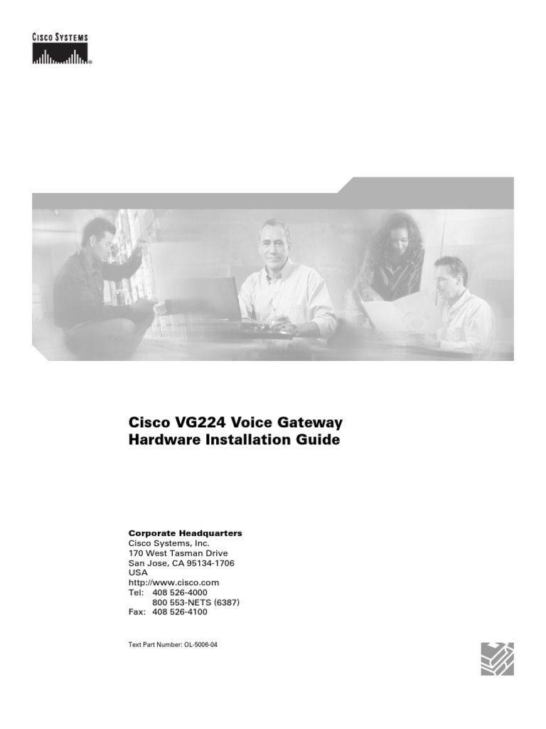 CISCO VG224 Voice Gateway PDF | PDF | Electromagnetic Interference | Technical Support