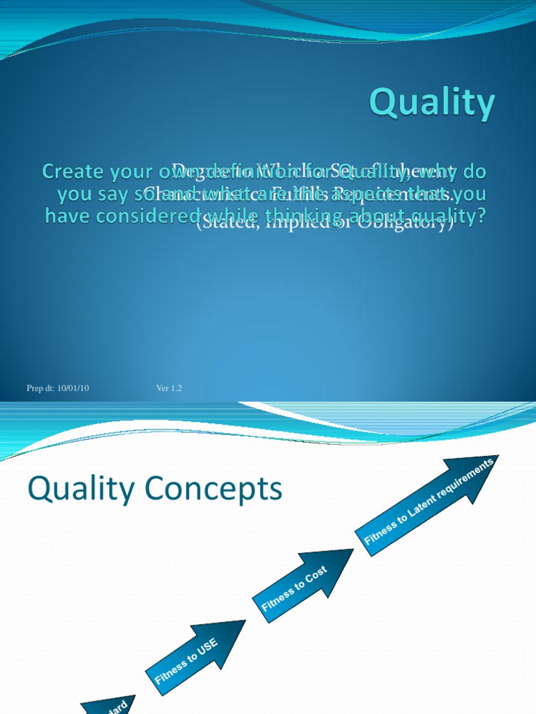 Degree To Which A Set of Inherent Characteristics Fulfills Requirements ...
