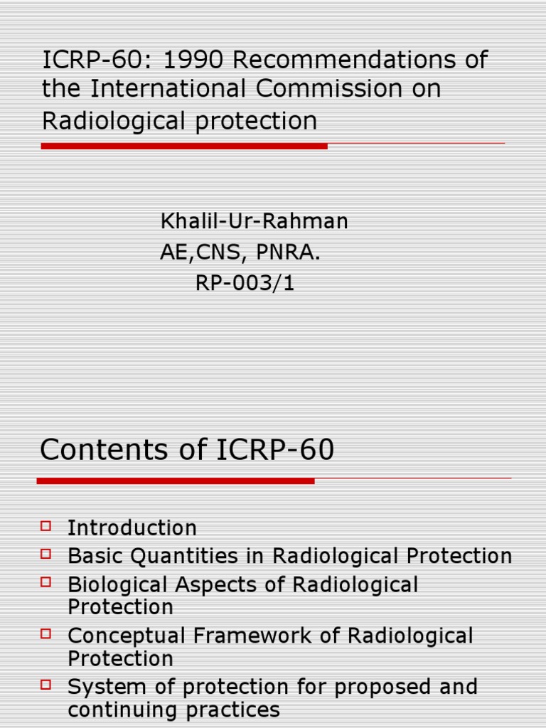 Icrp 60 | PDF | Absorbed Dose | Radiation