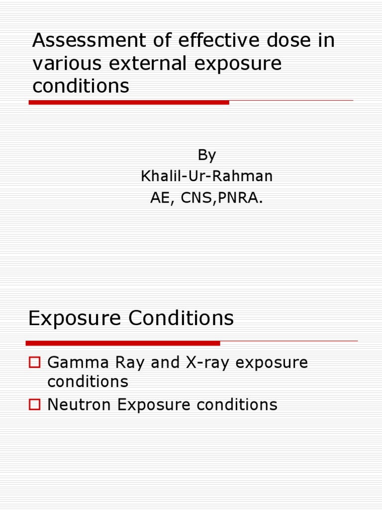 Effective Dose Calculation | PDF | Ionizing Radiation | Absorbed Dose