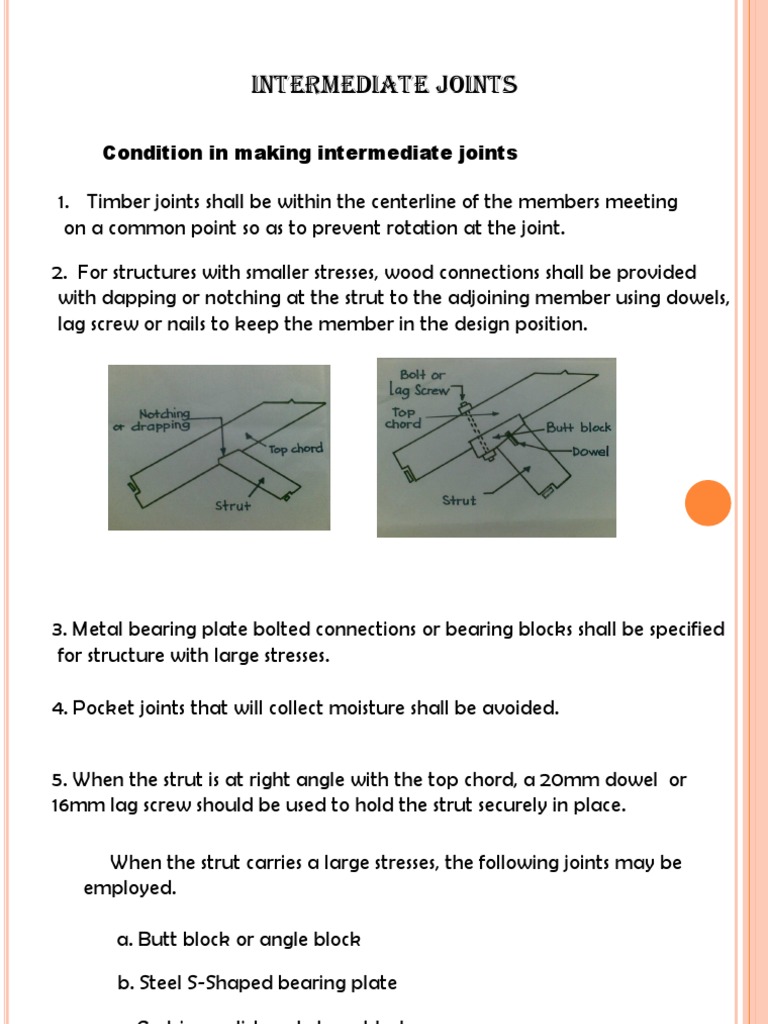 Condition in Making Intermediate Joints | PDF | Truss | Structural Steel