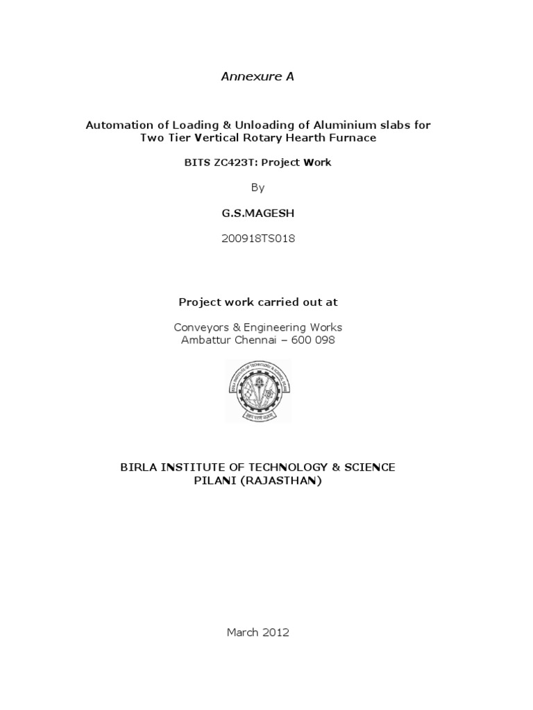 200918TS018 - Final Report | PDF | Programmable Logic Controller | Power Supply