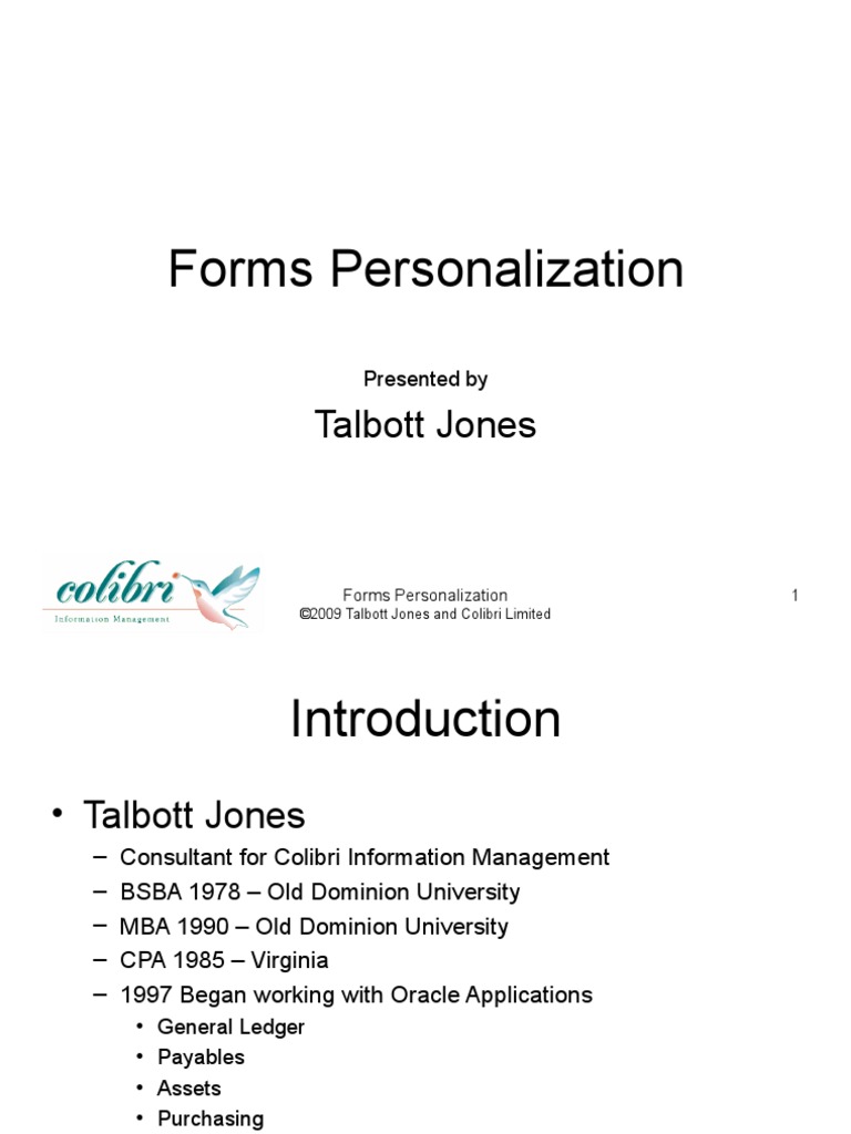 Steps Involved in Oracle Apps Forms Personalization | Download Free PDF | Sql | Areas Of ...